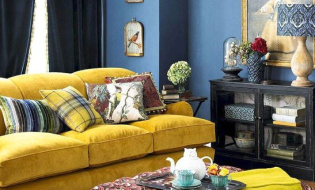 60 Comfy Colorful Sofa Ideas For Living Room Design – HOMYSTYLE
