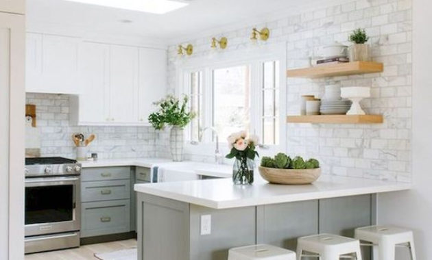 48 Minimalist Small White Kitchen Design Ideas – HOMYSTYLE